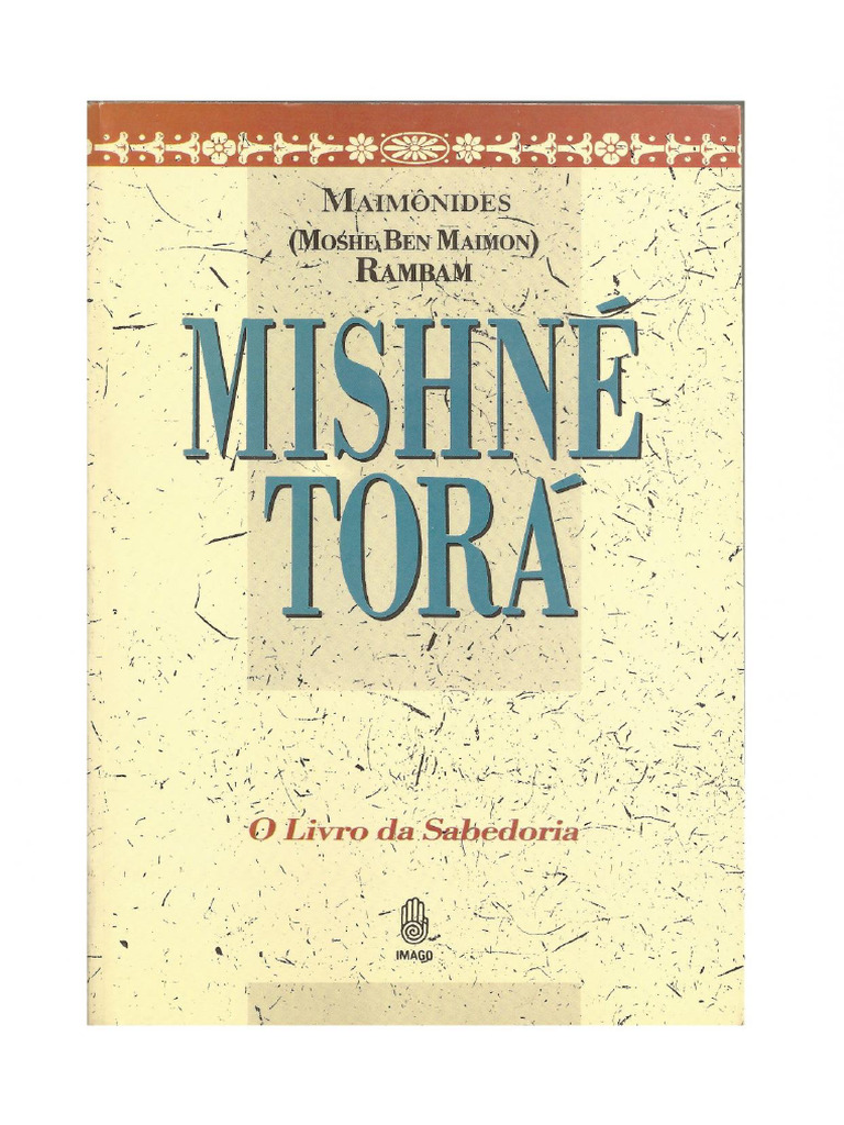 Maimônides - Mishne Torá | PDF | Talmude | Judaísmo
