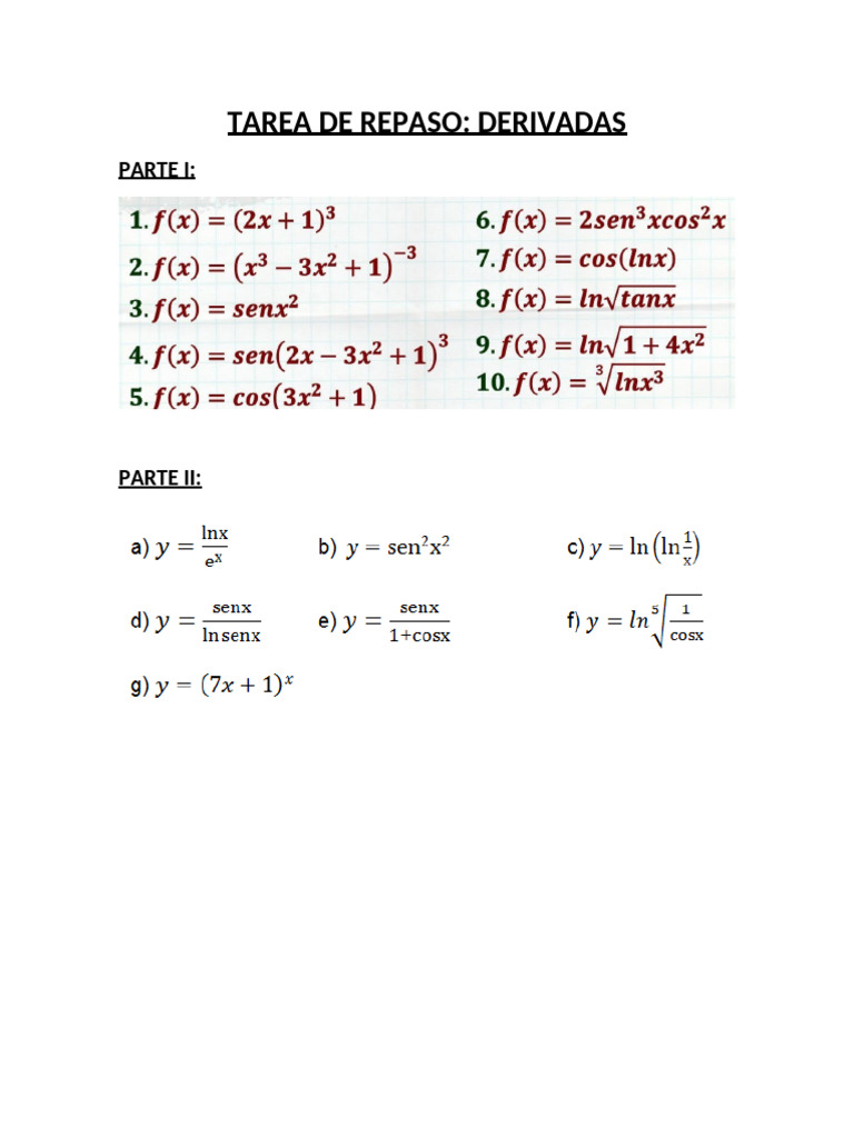 Tarea de Repaso | PDF