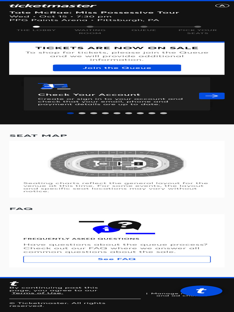 Tate McRae Miss Possessive Tour Tickets 2025-10-15 Pittsburgh, PA Ticketmaster | PDF