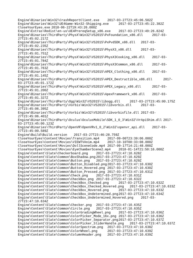 Manifest_NonUFSFiles_Win32 | PDF | Computer File Formats | 3 D Computer Graphics
