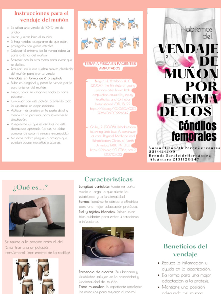 Vendaje de Muñón Por Encima de Condilos Femorales | PDF | Rodilla | Herida