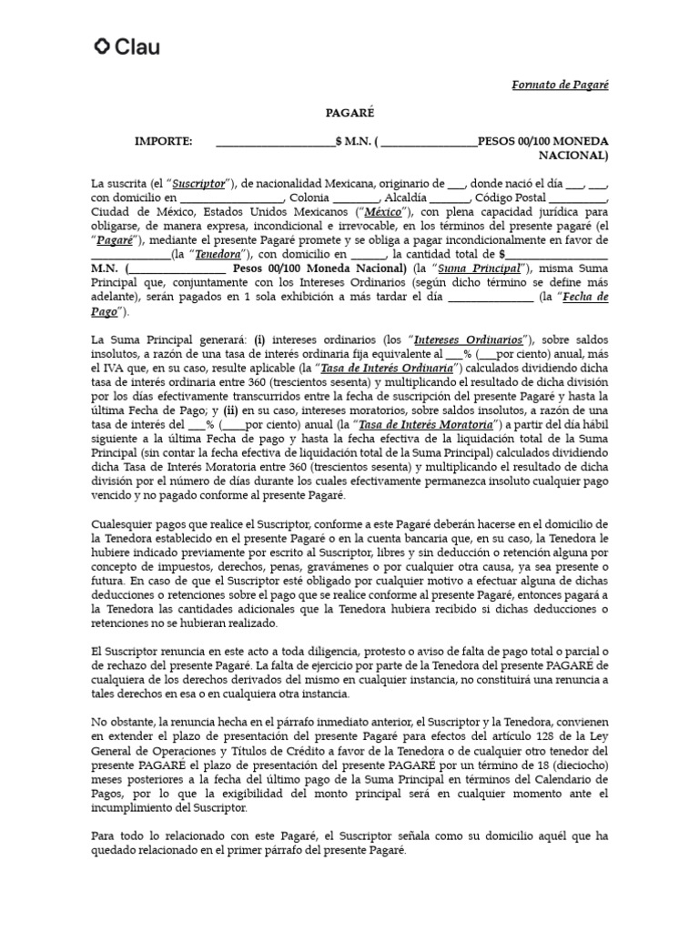 Pagare Clau | PDF