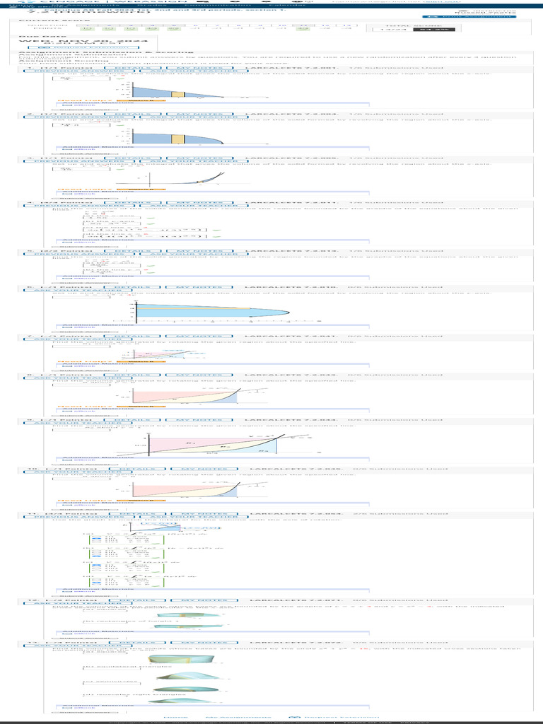 7.2 - Calculus AB Fall 2024 1st, 2nd and 3rd Periods, Section 1 WebAssign 2 | PDF | Classical ...