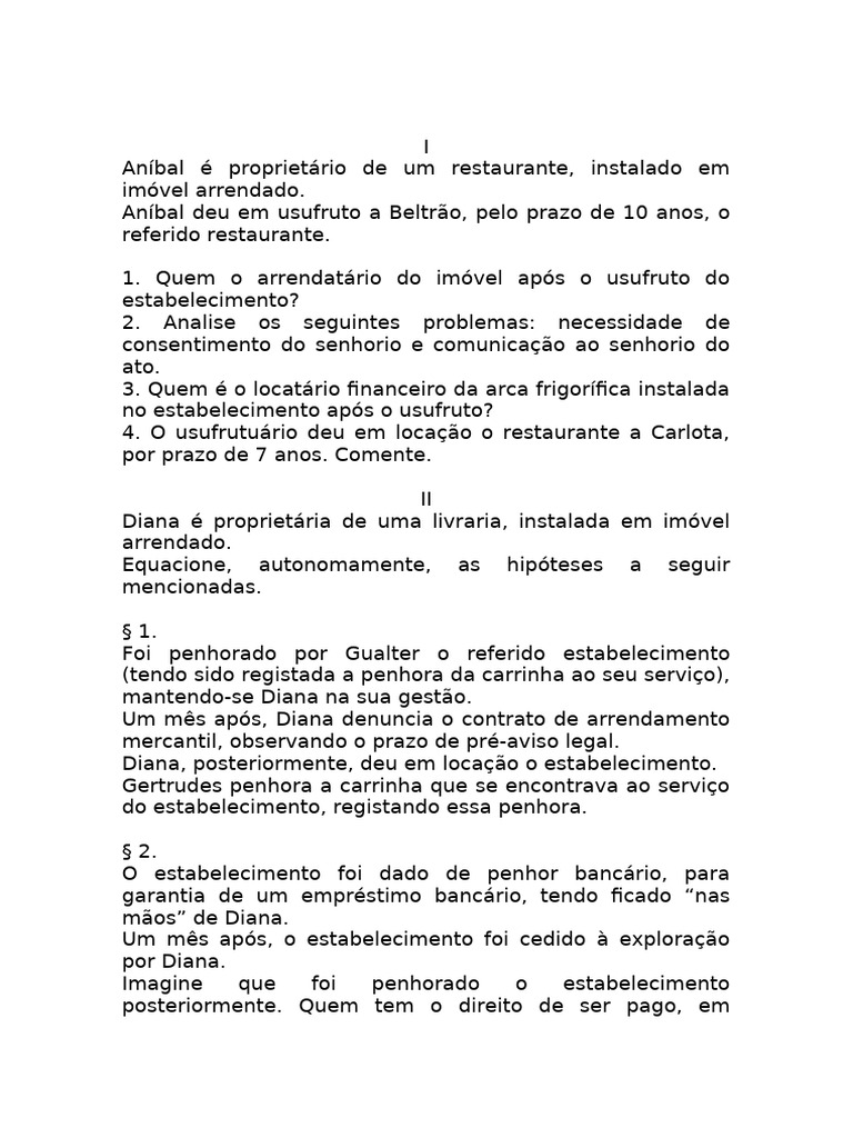 Implicações do Penhor em Estabelecimentos | PDF