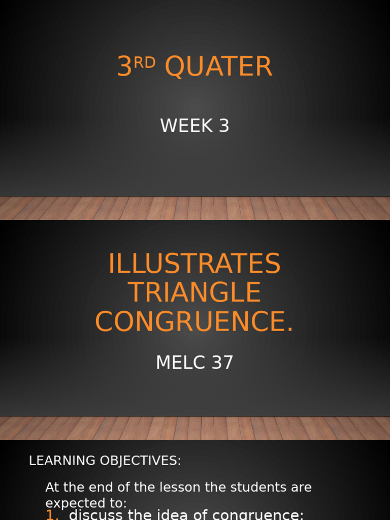 Triangle Congruence Lesson Plan | PDF | Shape | Triangle