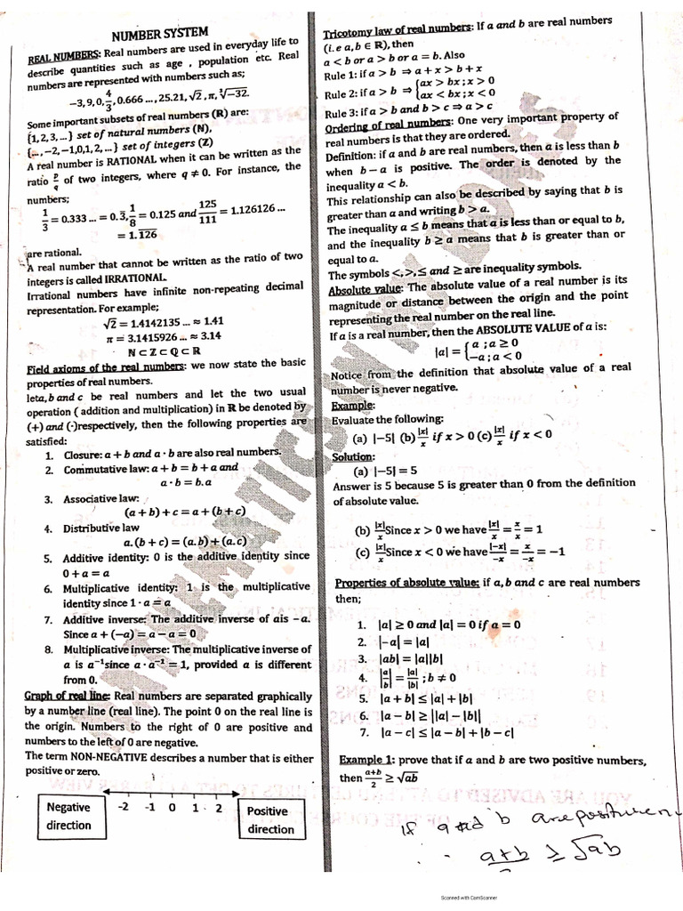 MTH101 (Compiled by Counselor) | PDF