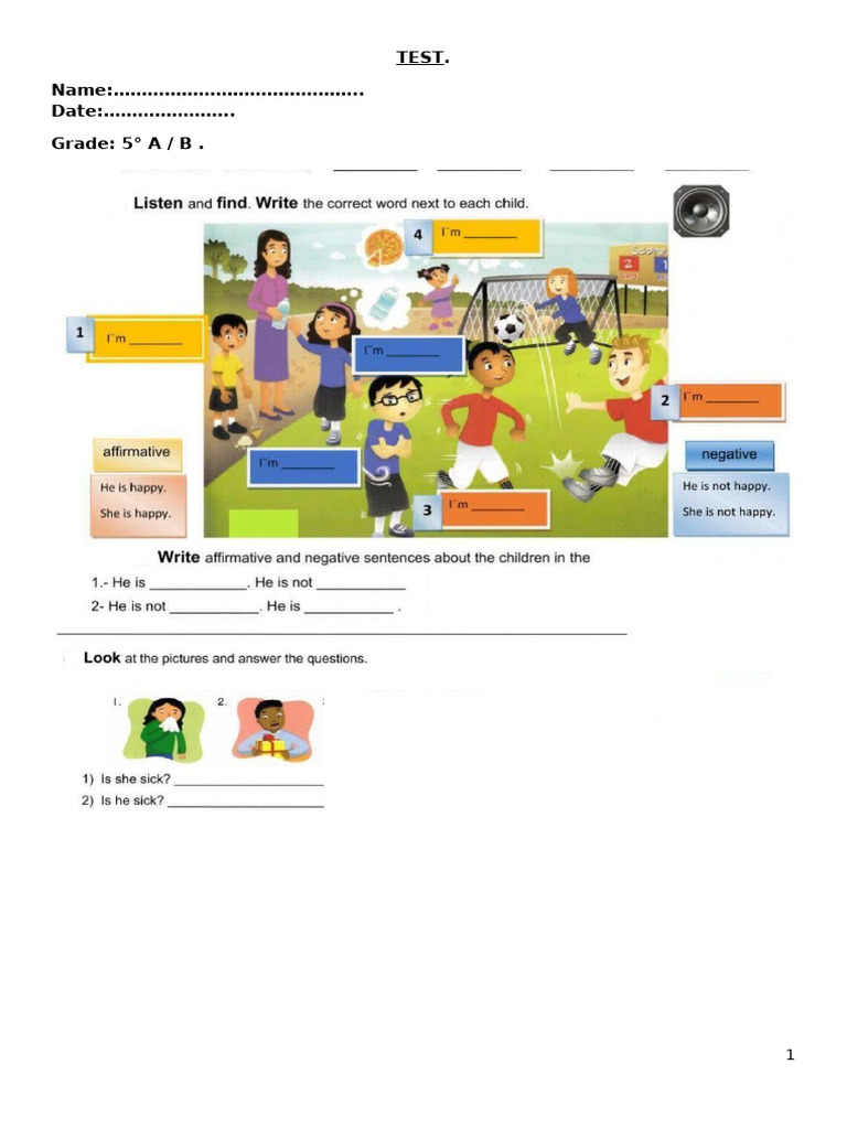 Test How Are You Feeling Today? | PDF
