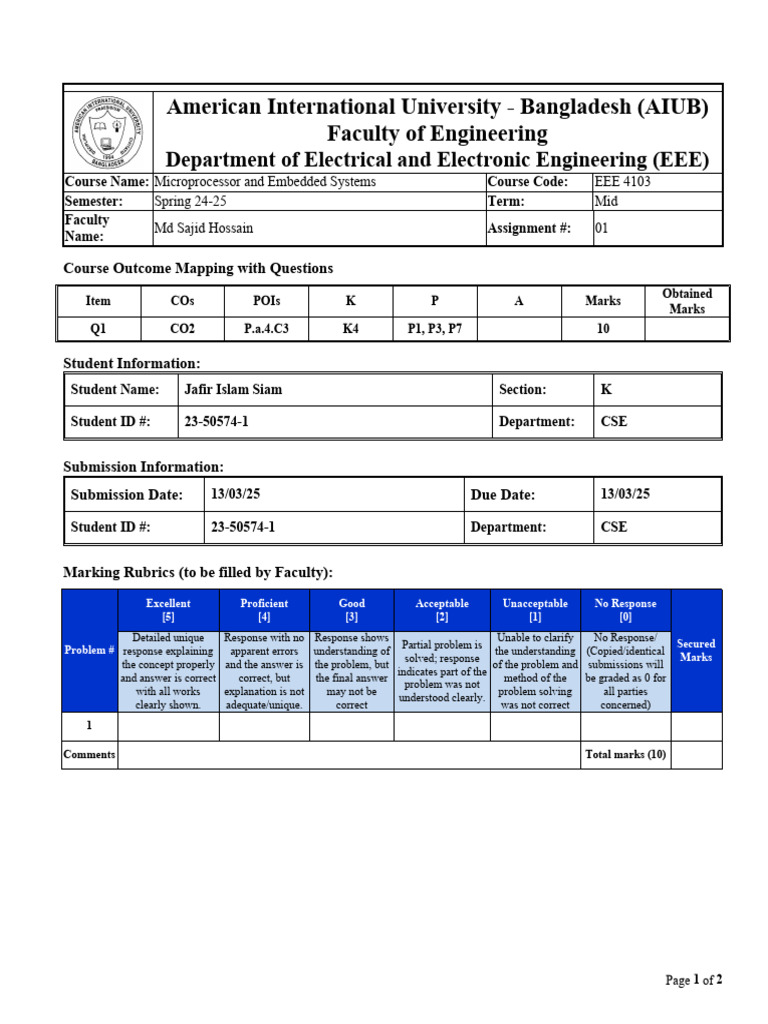 Midterm_Assignment_1_MSH (1) | PDF | Classes Of Computers | Integrated Circuit