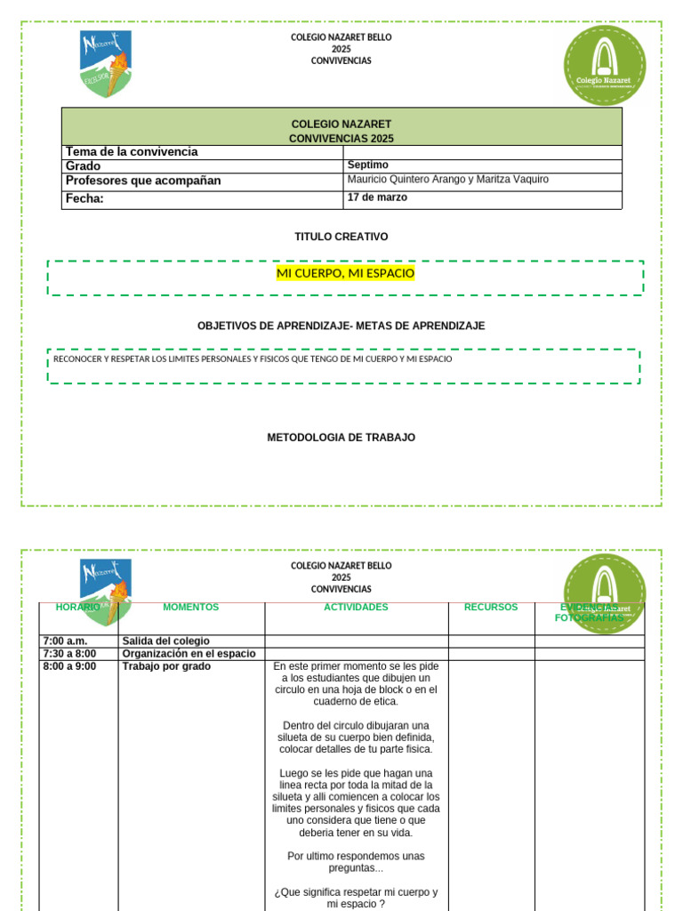 Formato de Convivencias | PDF | Aprendizaje | Modificación de comportamiento