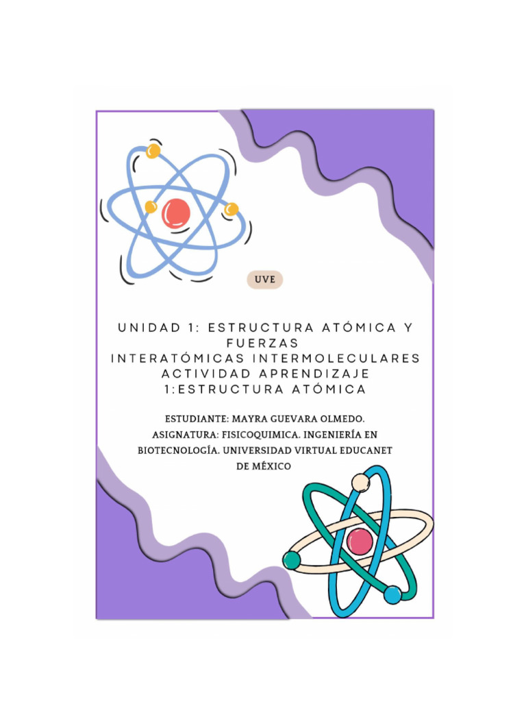 Act. APRENDIZAJE 1.ESTRUCTURA ATÓMICA | PDF | Núcleo atómico | Orbital atómico