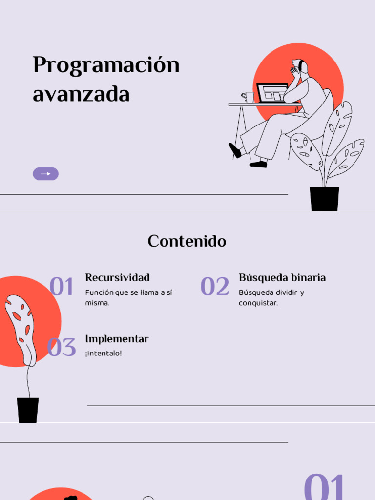 Recursividad y Búsqueda Binaria en Programación | PDF | Recursividad ...
