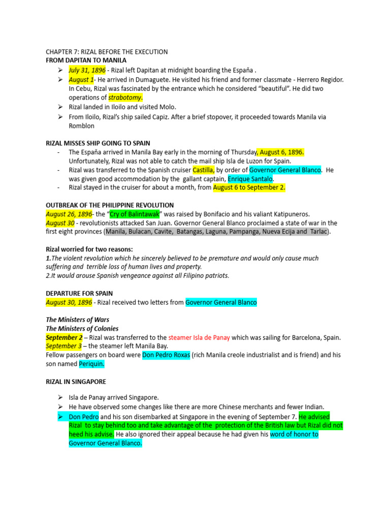 RIZAL | PDF | Spanish East Indies | Philippines–Spain Relations