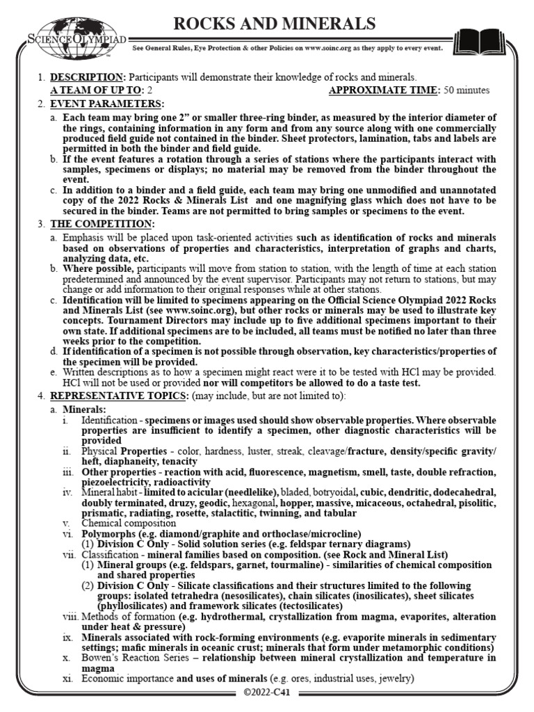 Rocks Rules | PDF | Igneous Rock | Rock (Geology)