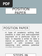 Position Paper Format | PDF