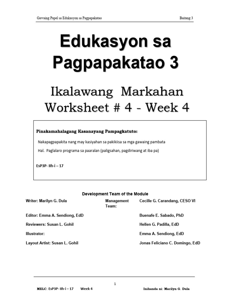 EsP Grade3 Quarter2 Week4 7page | PDF