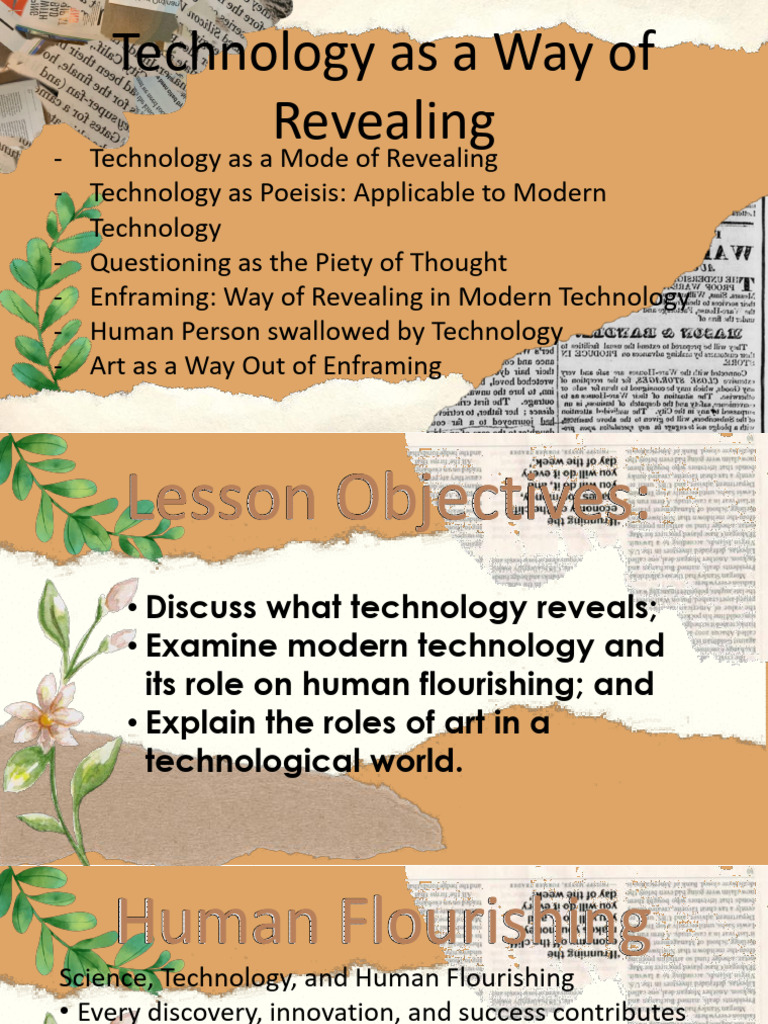 Enframing and Revealing in Technology | PDF | Martin Heidegger | Thought