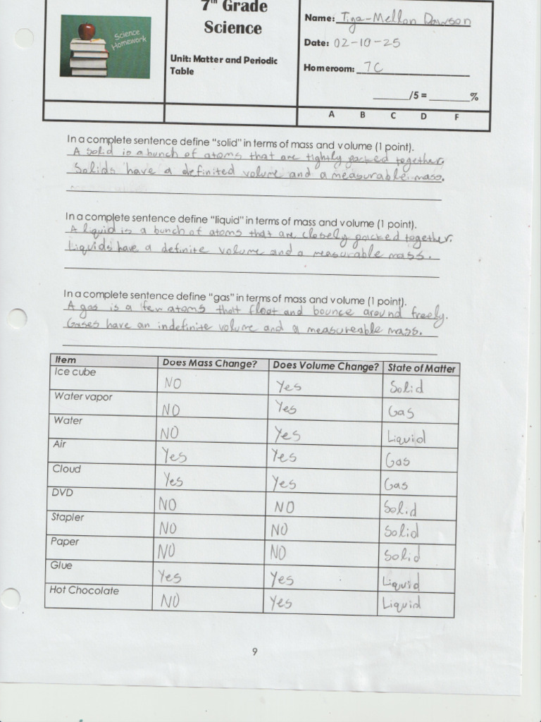 7th Grade Science | PDF