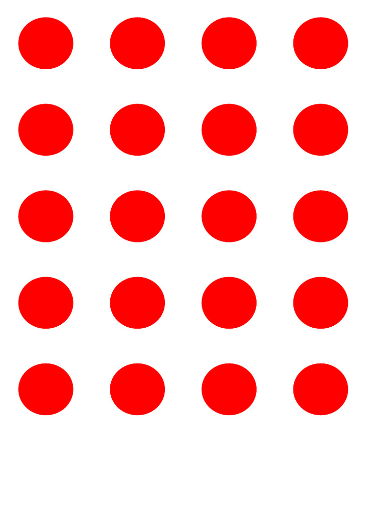 Hoja Con Circulos Rojos 2 | PDF