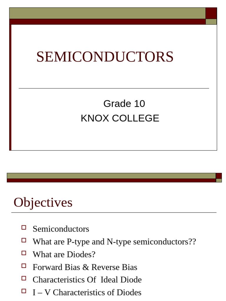 Semi Conductors Updated | PDF | Diode | Rectifier