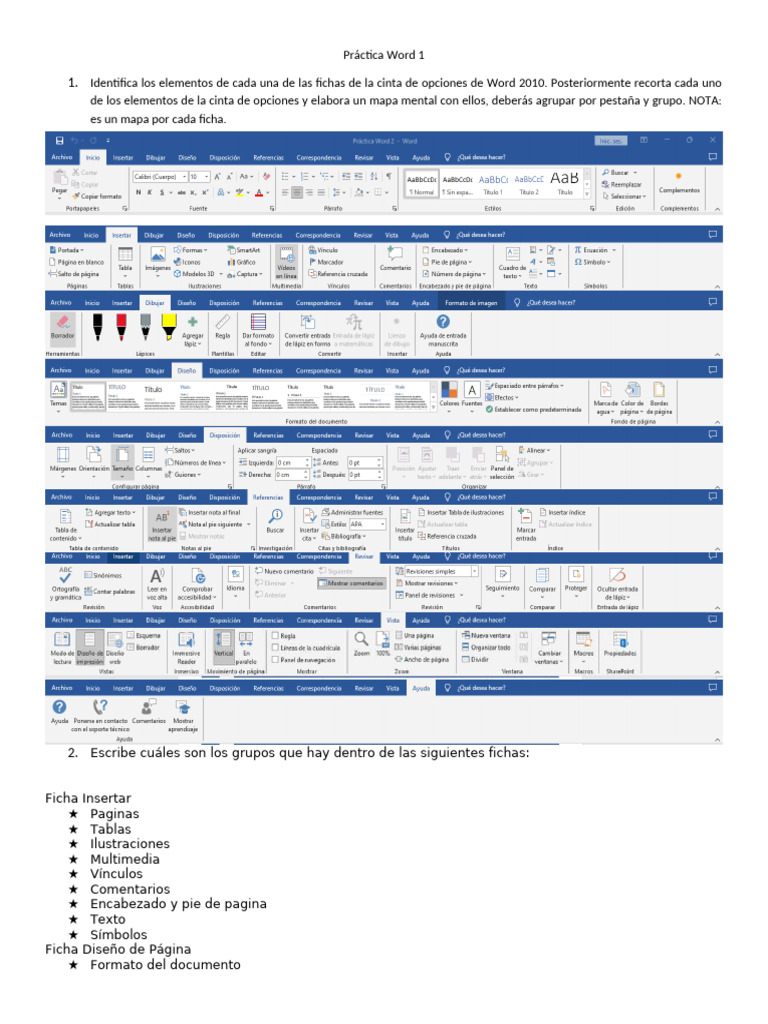 Practica Word 2 | PDF | Microsoft