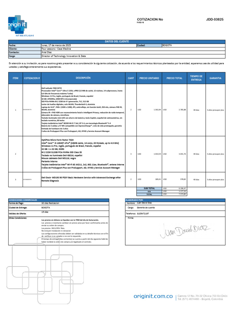 Origin IT - CASA MEDINA - Seleccionado | PDF | Hardware de la ...