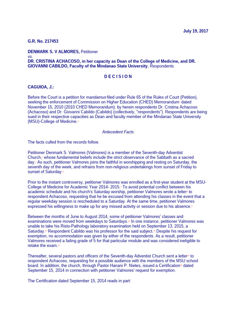 Religion | PDF | Mandamus | Free Exercise Clause