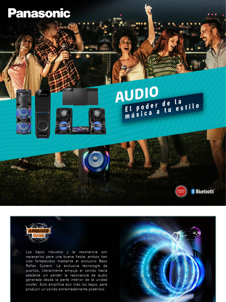 Panasonic Audio 2022 | PDF | Altoparlante | Bluetooth