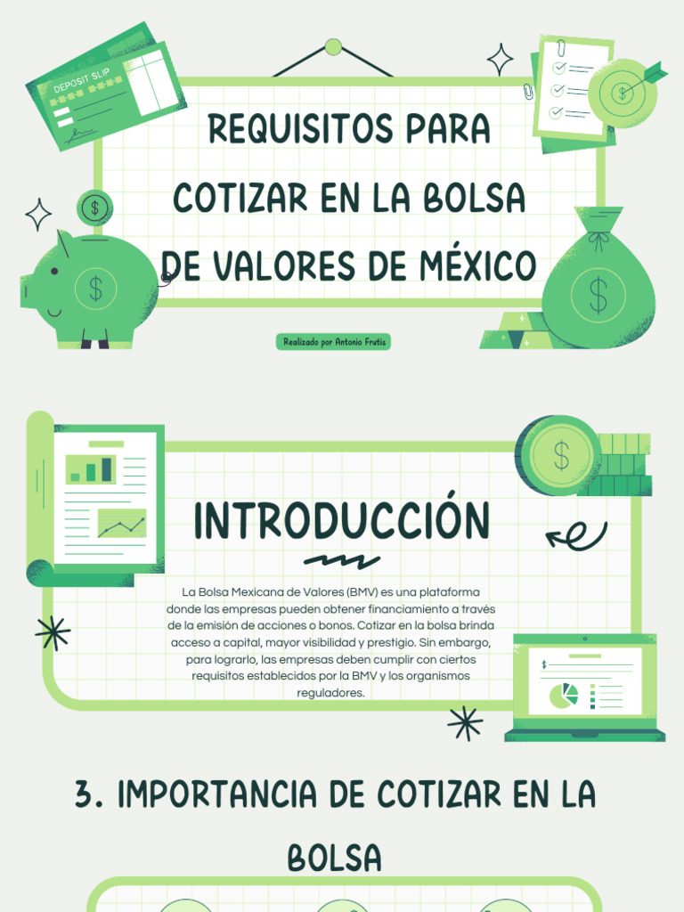REQUISITOS PARA COTIZAR EN LA BOLSA DE VALORES DE MÉXICO | PDF | Bolsa | Economía del conocimiento