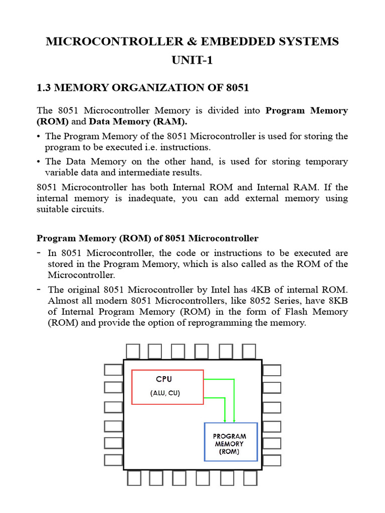 Microcontroller and Embedded Systems | PDF | Microcontroller | Read Only Memory