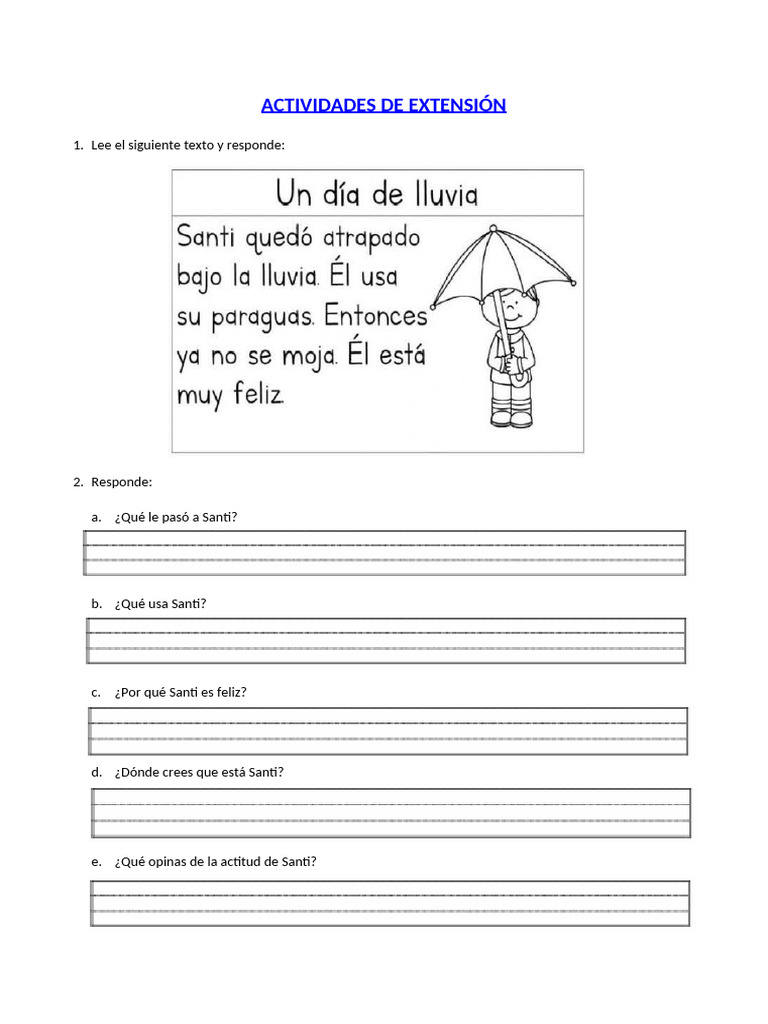 1 Ficha Sem1 6exp Comunicación 1ero Primaria Pdf