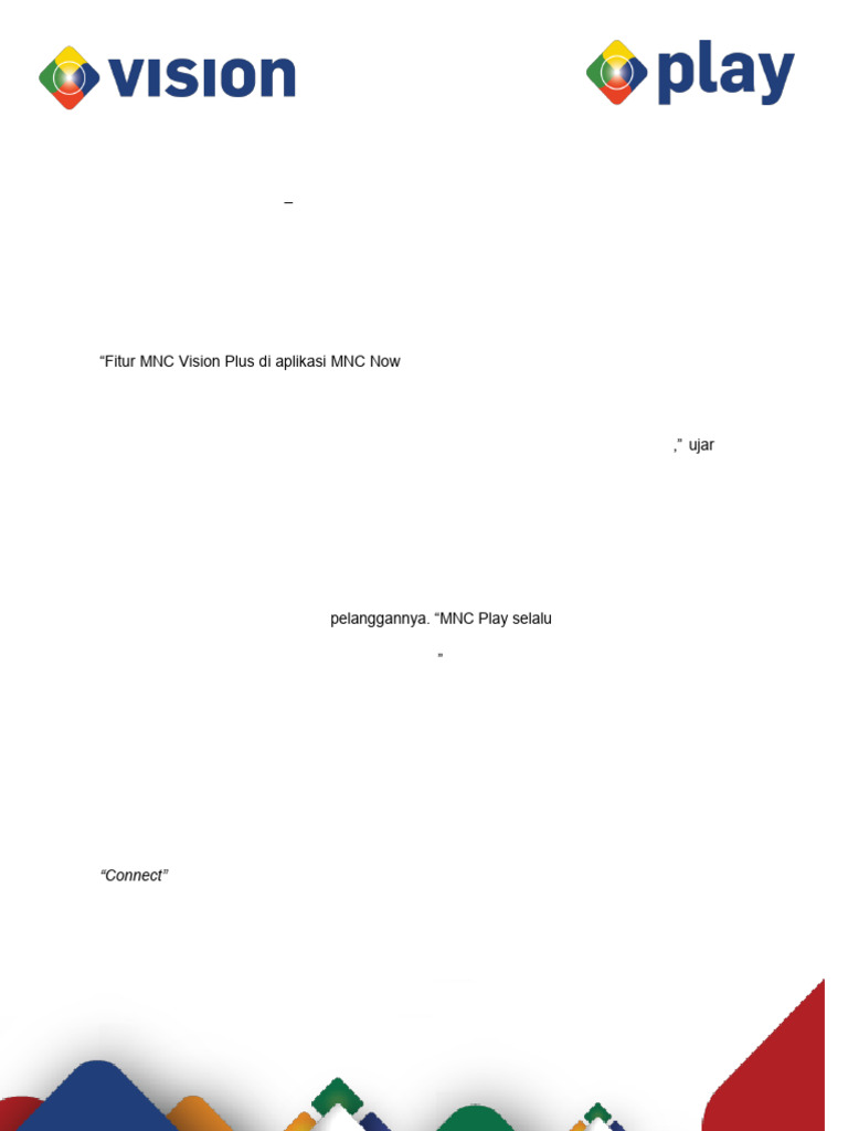 Fitur MNC Vision Plus dan MNC Play Plus | PDF