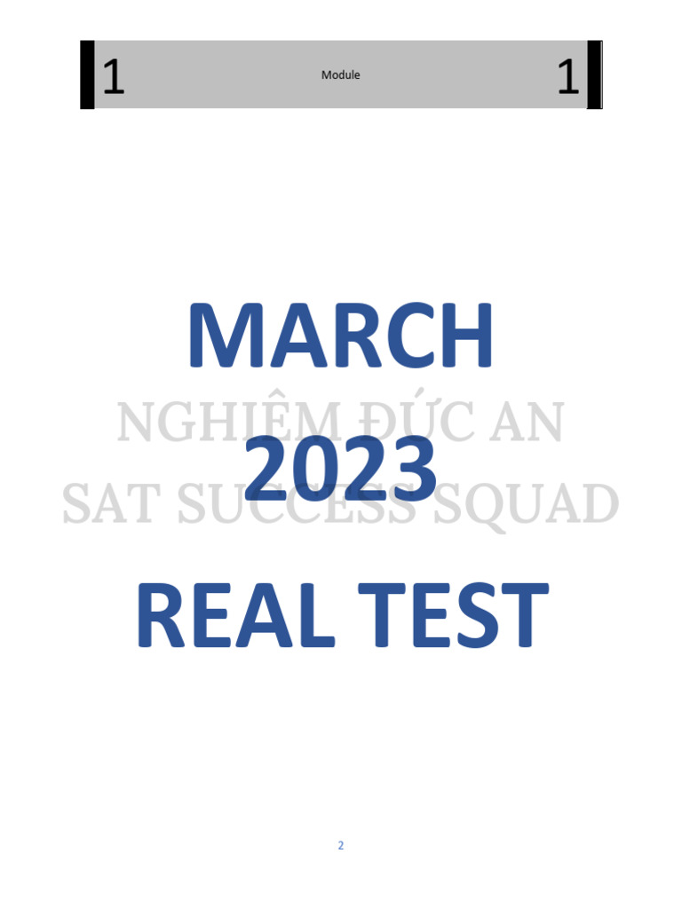 2023 SAT Practice Test Overview | PDF | Vitamin C