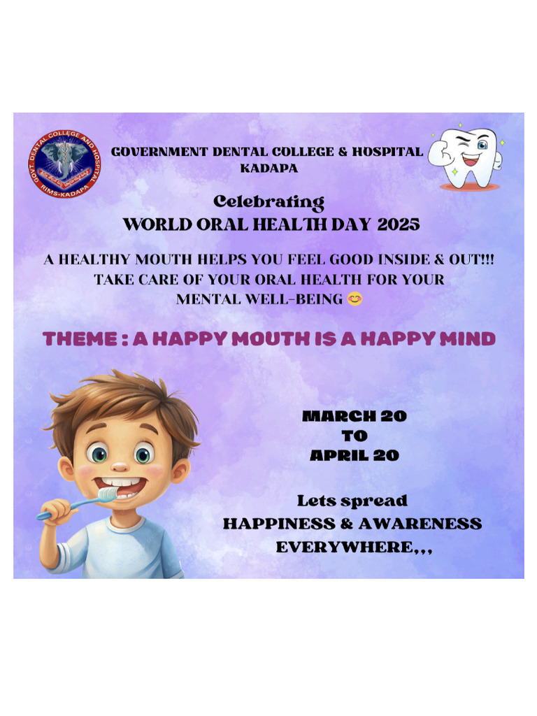 Oral Health Day 2025 | PDF