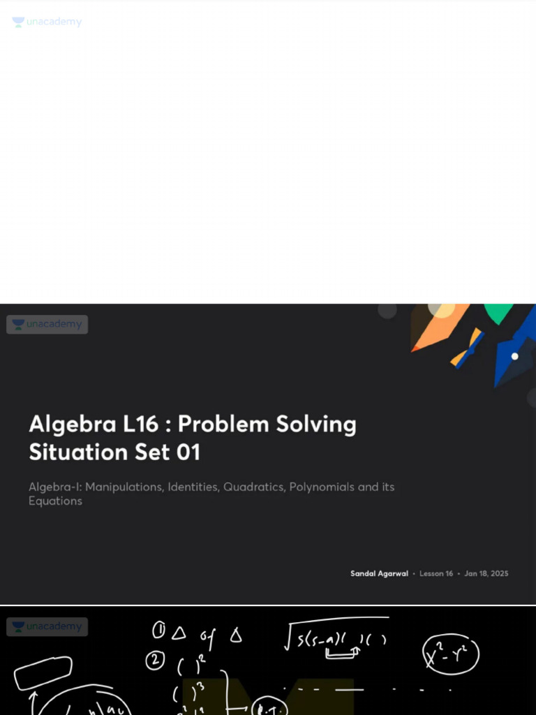 Algebra L16 Problem Solving Situ With Anno 1738679334438 | PDF
