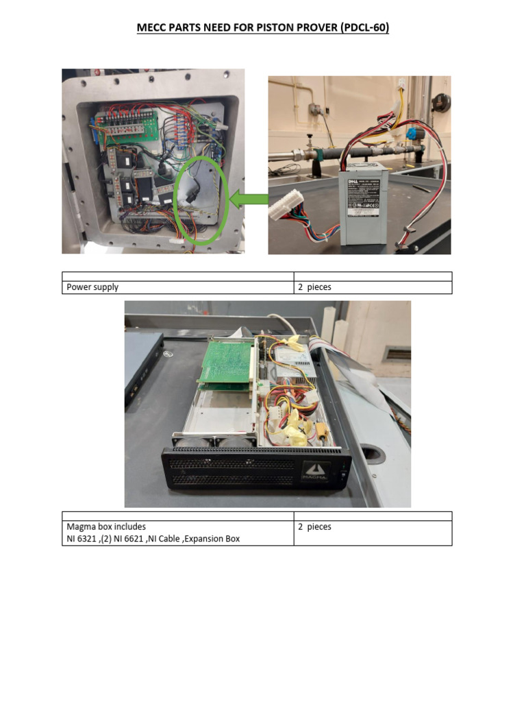 Piston Prover Requirments | PDF