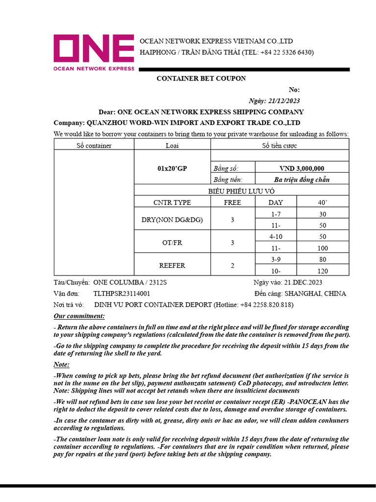 CƯỢC VỎ CONT - DA1 | PDF