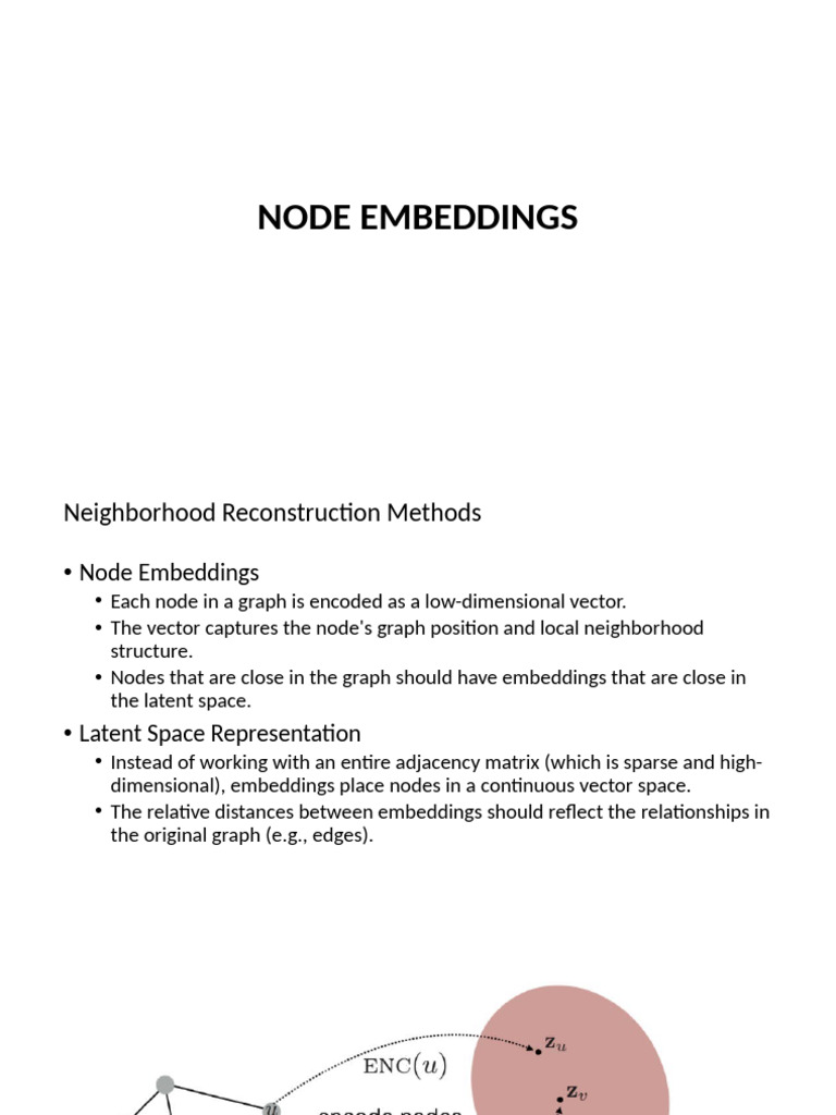 unit-II node embeddings | PDF | Matrix (Mathematics) | Eigenvalues And Eigenvectors
