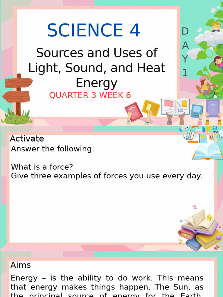 Science4 Q3 W6 PPT 1 | PDF | Light | Heat