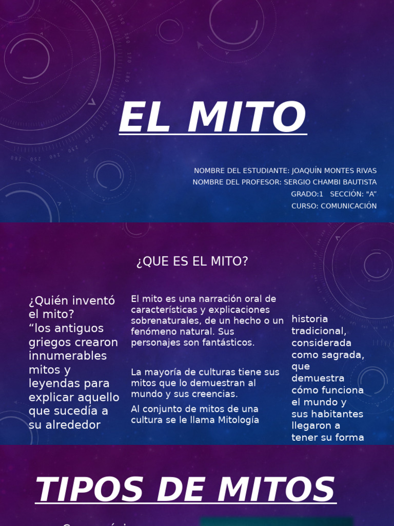 Introducción a los Mitos y Tipos | PDF