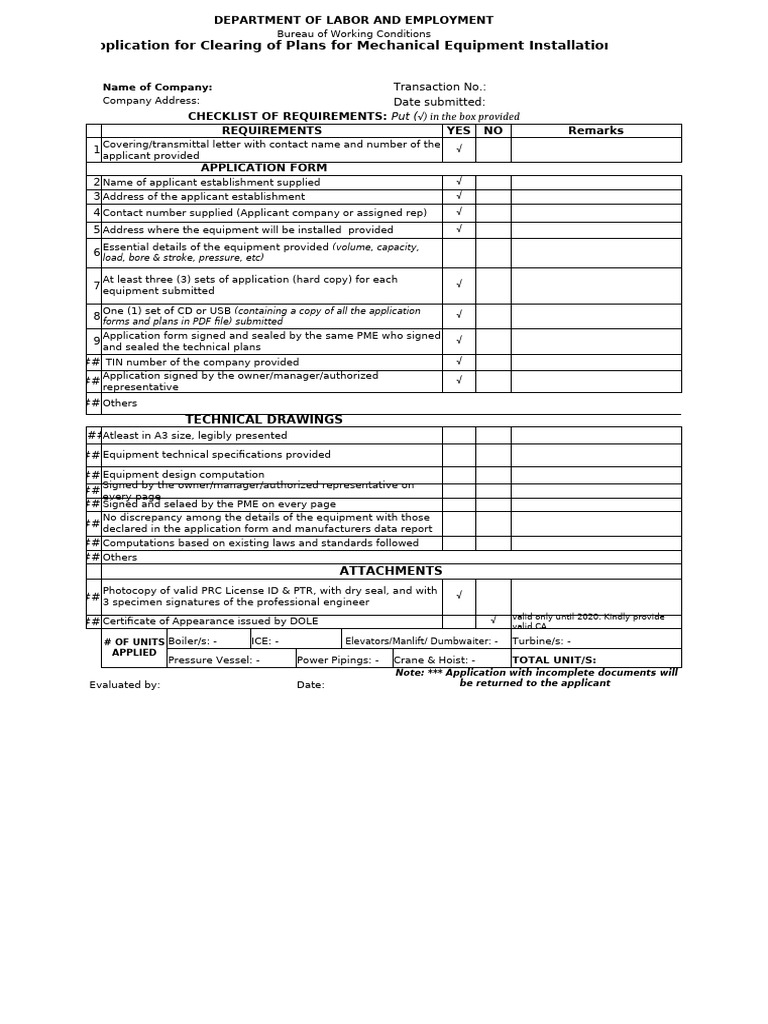 Fabrication Evaluation Checklist 2 | PDF