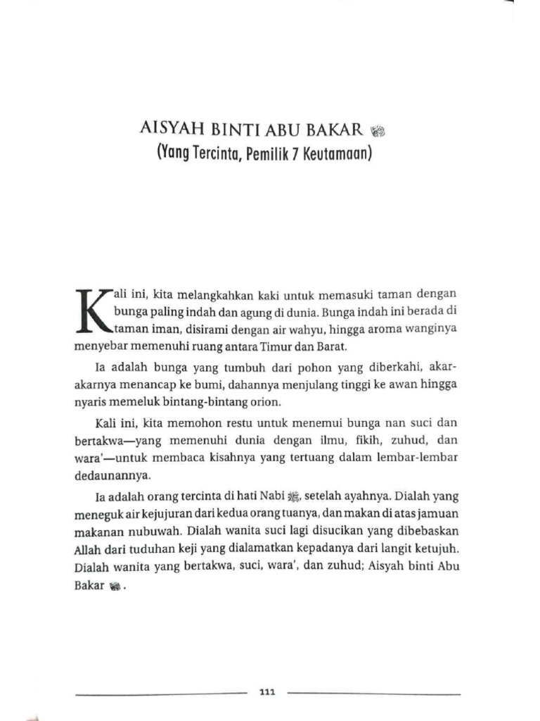 Aisyah Binti Abubakar | PDF
