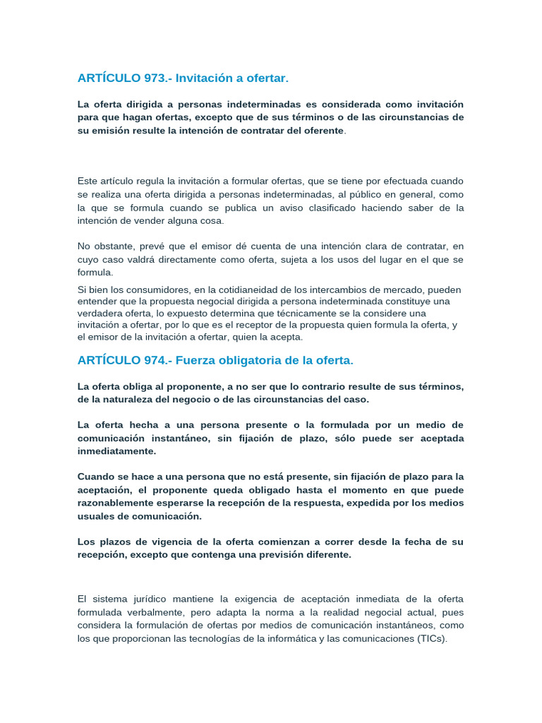 Artículo 973-974 | PDF