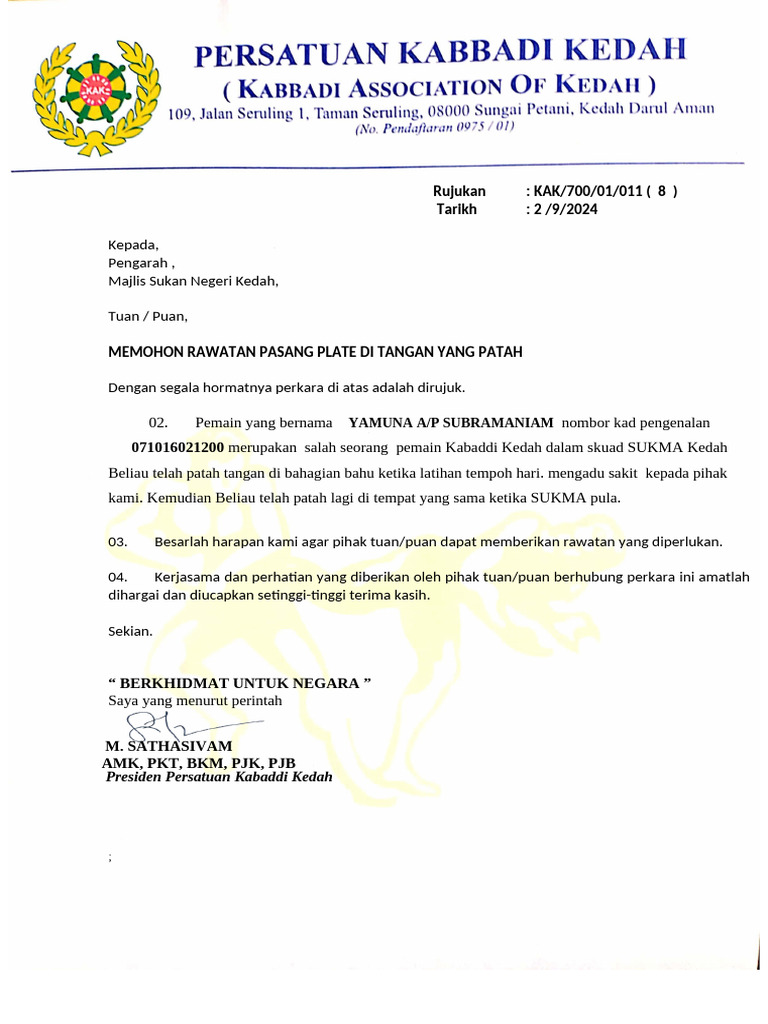 Surat Patah Tangan | PDF