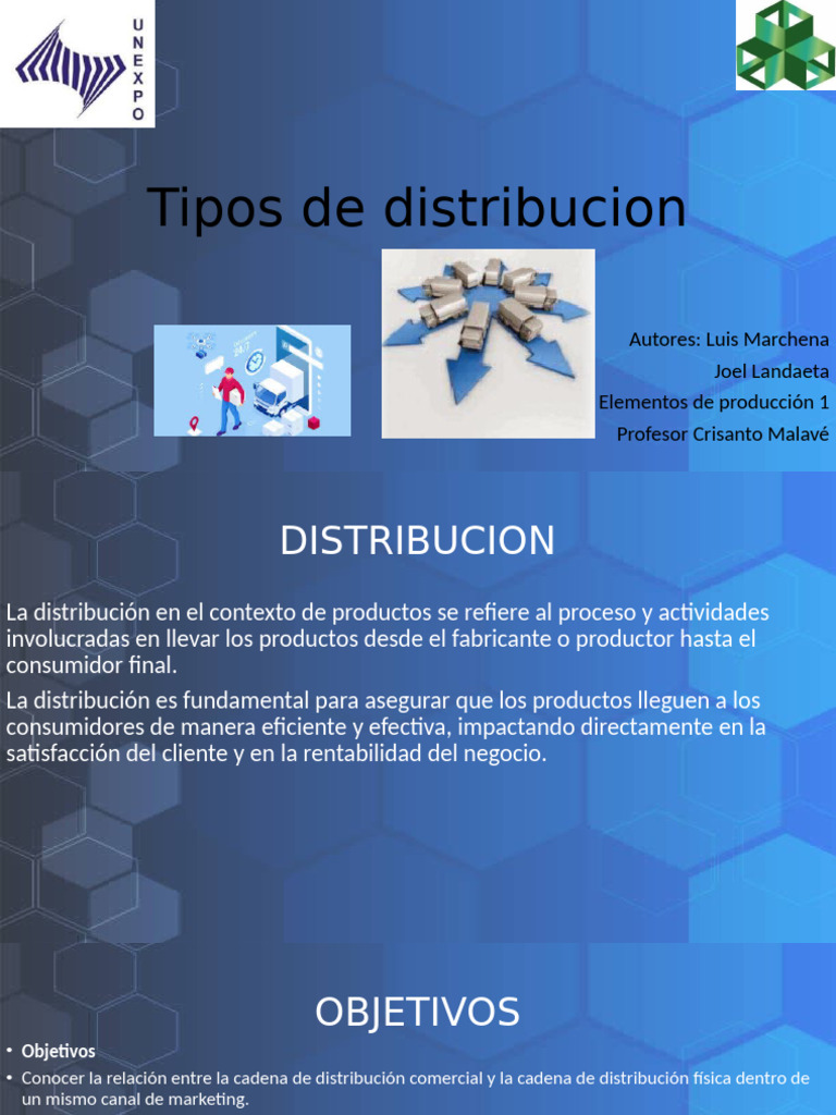 Presentacion Tipos de Distribucion | PDF | Almacén | Marketing