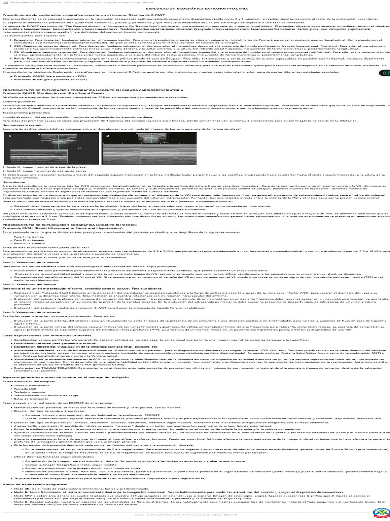 ECOFAST | PDF | Vena | Emergencias Médicas
