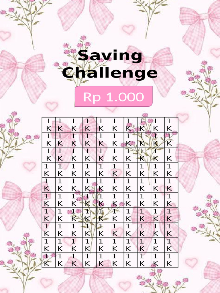 1K Saving Challenge Guide | PDF
