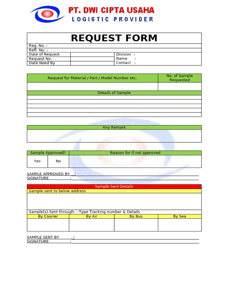 Request Form Dcu | PDF