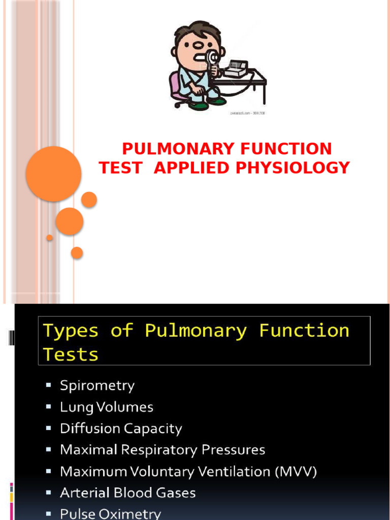 Pulmonary Function Testing Overview | PDF | Exhalation | Pulmonology