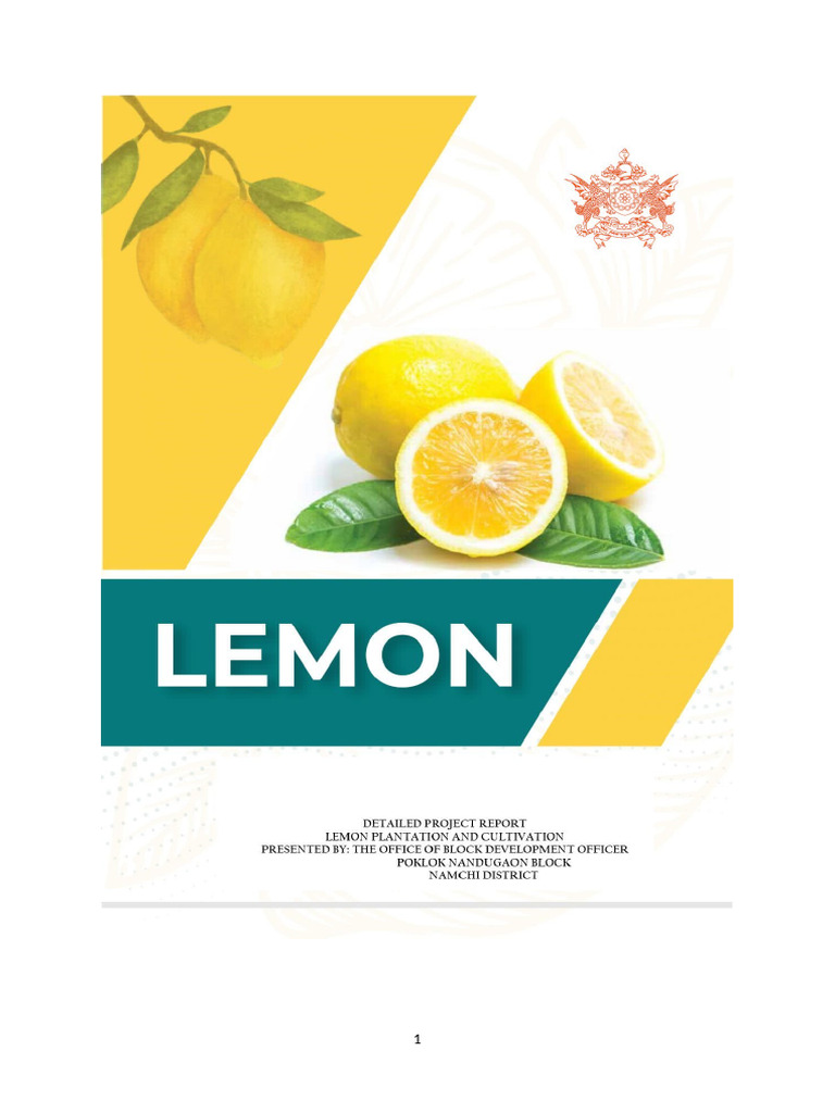 Lemon Plantation Project Report | PDF | Lemon | Trees