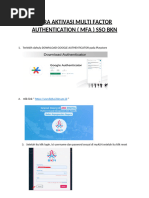 Petunjuk Aktivasi MFA OTP Dan SIPANTAS Kab Gresik | PDF